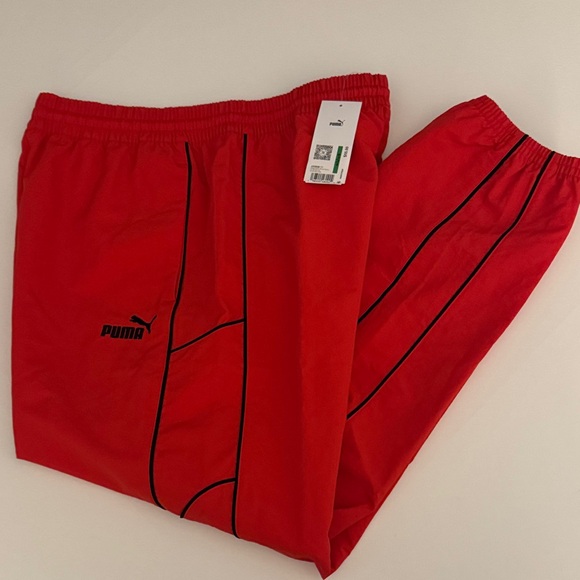 Puma | Pants | Puma Joggers Track Mens Large Red | Poshmark